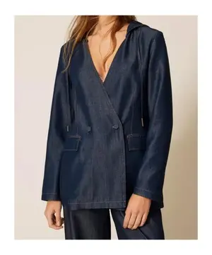 TWINSET Chambray Blazer - Black