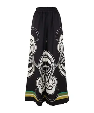 La DoubleJ Wide Leg Patterned Trousers