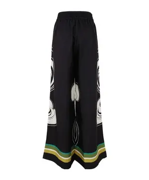 La DoubleJ Wide Leg Patterned Trousers