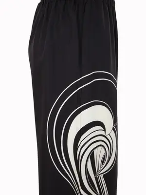La DoubleJ Wide Leg Patterned Trousers