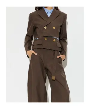 Sacai Double-breasted Layered Jacket