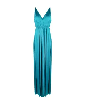 P.a.r.o.s.h V-neck Sleeveless Maxi Dress