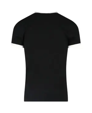 COURREGES Courrèges Bumpy Contrast Crewneck T-shirt
