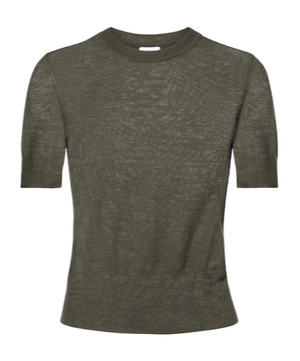 JOSEPH Crew Neck T-shirt - Green