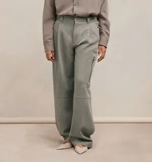 AMI Paris Wide-leg Virgin-wool Trousers