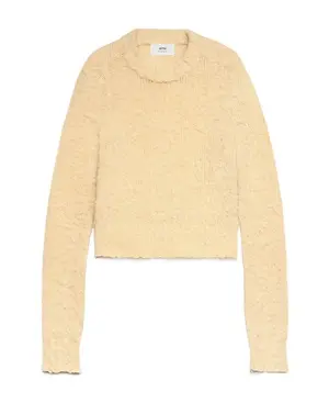 AMI Paris Brushed Crewneck Knit Sweater