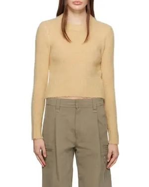 AMI Paris Brushed Crewneck Knit Sweater
