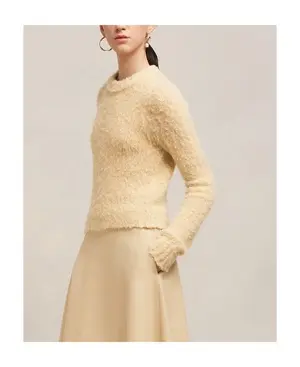 AMI Paris Brushed Crewneck Knit Sweater
