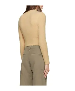 AMI Paris Brushed Crewneck Knit Sweater