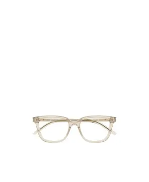 Saint Laurent Square Frame Glasses - Nude