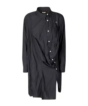 Comme Des Garçons Asymmetric Button Blouse - Black
