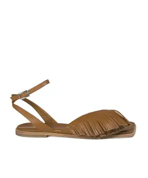 VIC MATIE Fringe Strap Flat Sandals