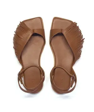 VIC MATIE Fringe Strap Flat Sandals