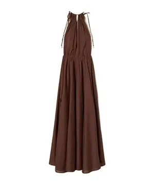 TWINSET Halter Slit Maxi Dress
