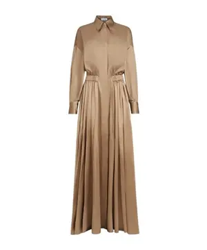 Brunello Cucinelli Monili-detail Silk Maxi Dress