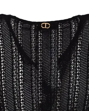 TWINSET Flounce Detailed Short Knitted Dress