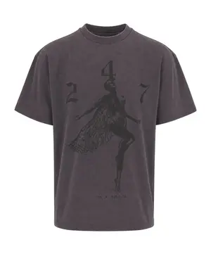REPRESENT 247 Angel Printed Crewneck T-shirt - Graphene