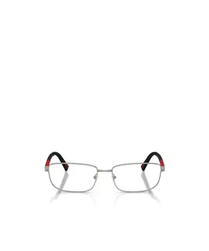 Prada Linea Rossa Square Frame Glasses - Gray