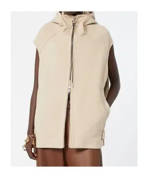 Sportmax Sleeveless Zip-up Hoodie