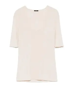 JOSEPH Rib V Neck Top