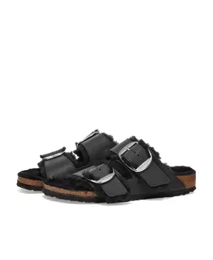 BIRKENSTOCK Arizona Big Buckle Shearling Sandals