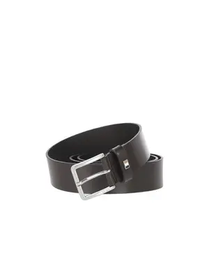 Hugo Boss Signature-stripe Keeper Trim Belt