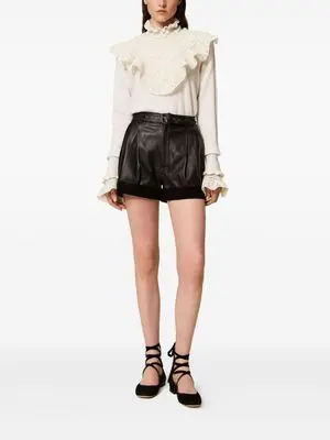 TWINSET Lace-trimmed Ruffled Jumper