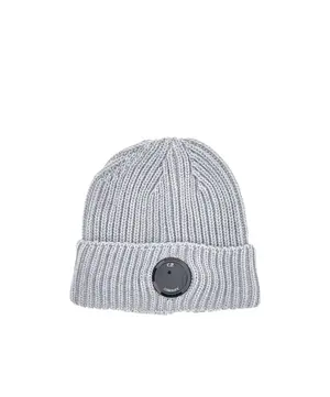 C.P. COMPANY Logo Plaque Knit Beanie