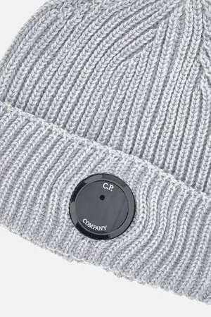 C.P. COMPANY Logo Plaque Knit Beanie