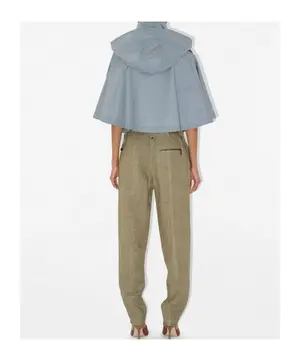 Burberry Bleached Cotton Hooded Capelet