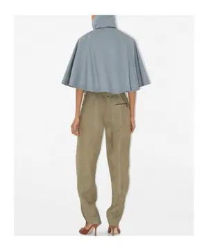 Burberry Bleached Cotton Hooded Capelet