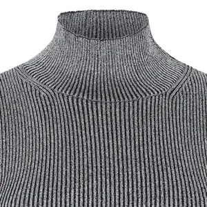 Missoni Ribbed Mock-neck Knitted Top - Gray