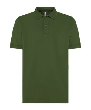 SUN 68 Cold-dye Piqué Polo Shirt - Green