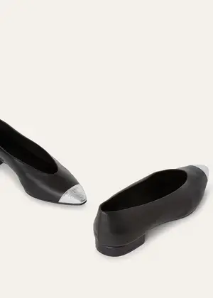 Loro Piana Rebecca Stitched Ballet Shoes