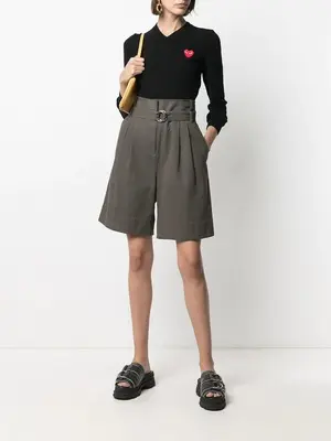 Play Comme Des Garcon Motif V-neck Jumper