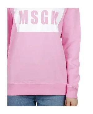 MSGM Crew Neck Logo-print Sweatshirt