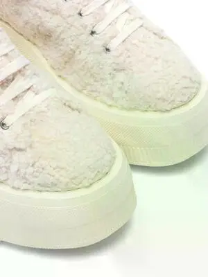 Casadei Nexus Peak Faux-fur Sneakers - Neutrals