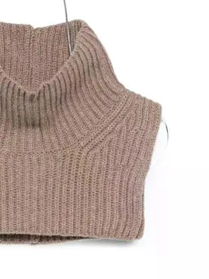 Soeur Gad Ribbed-knit High-neck Scarf