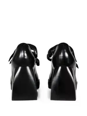 NODALETO Bulla Babies Touch-strap Leather Platform Heeled Mary Jane Shoes