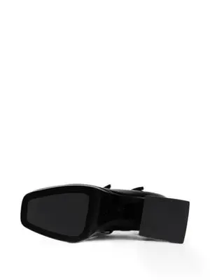 NODALETO Bulla Babies Touch-strap Leather Platform Heeled Mary Jane Shoes