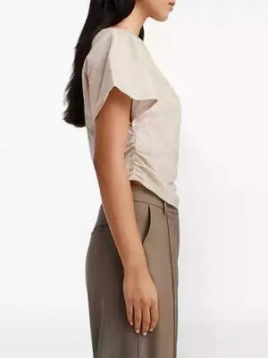 Anna Quan Vinnie Gathered-side Blouse