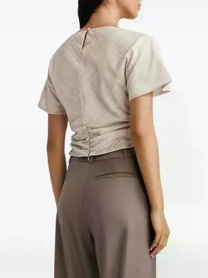 Anna Quan Vinnie Gathered-side Blouse