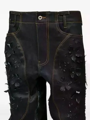 JUNTAE KIM Laser-slashed Twist Jeans