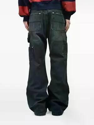 PROTOCOL INDEX Washed-effect Carpenter Bootcut Jeans