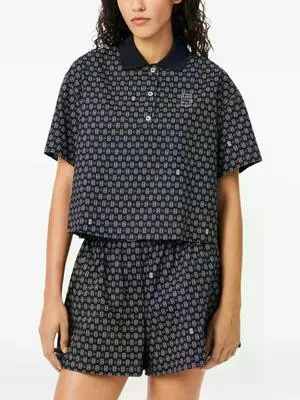 Lacoste Oversized Tennis-print Polo