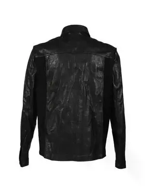 SAN263-1 Flap-pocket Leather Jacket
