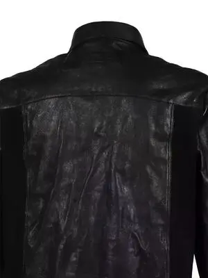 SAN263-1 Flap-pocket Leather Jacket