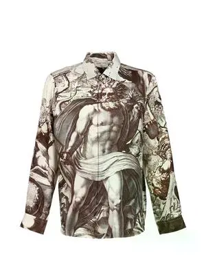 GARCIAS Mythology-print Shirt - White