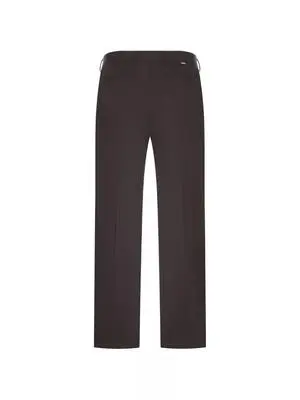 PT TORINO Pressed-crease Wool Trousers - Black