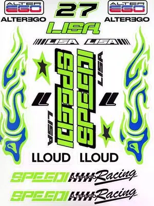 ALTER EGO Speedi Sticker Pack - White